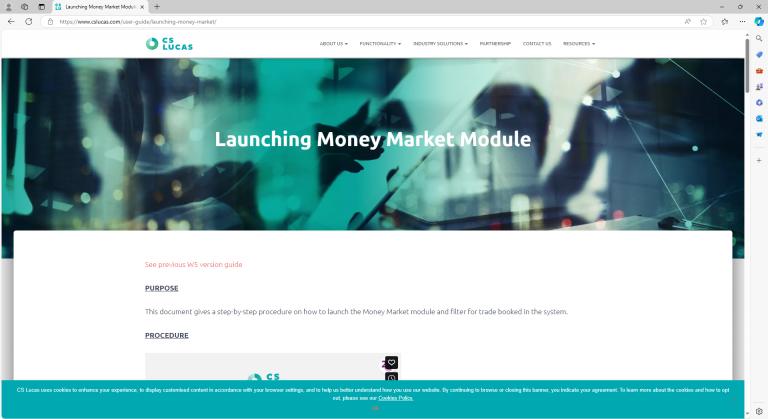Accessing User Guides | CS Lucas