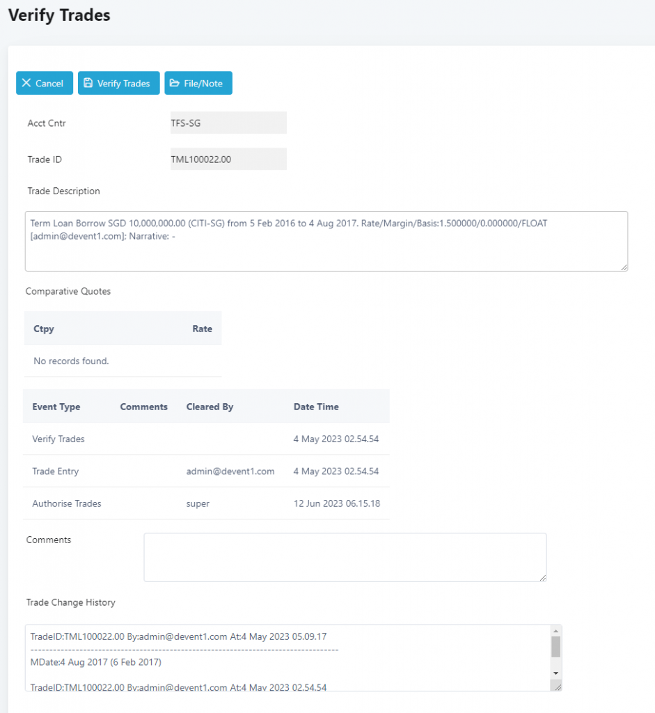 Authorizing and Verifying Trades | CS Lucas