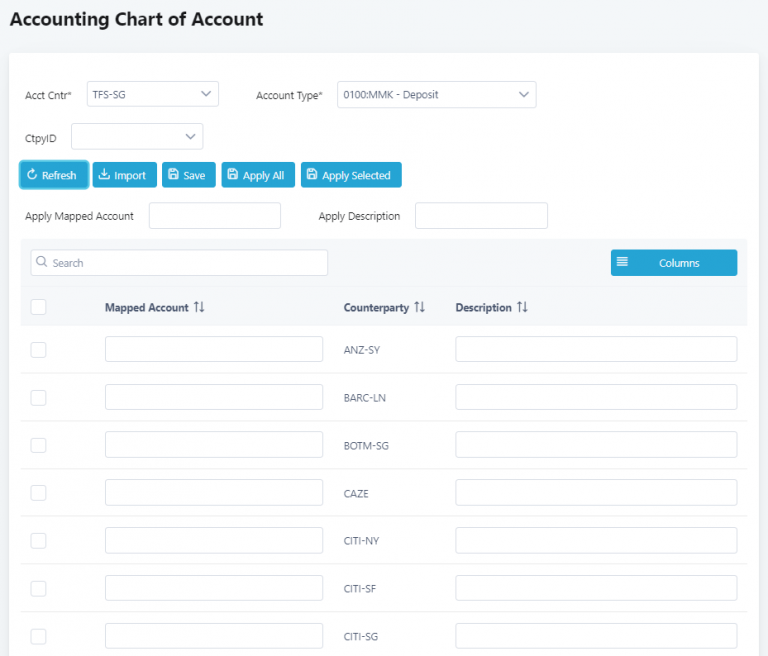Chart of Accounting Mapping | CS Lucas