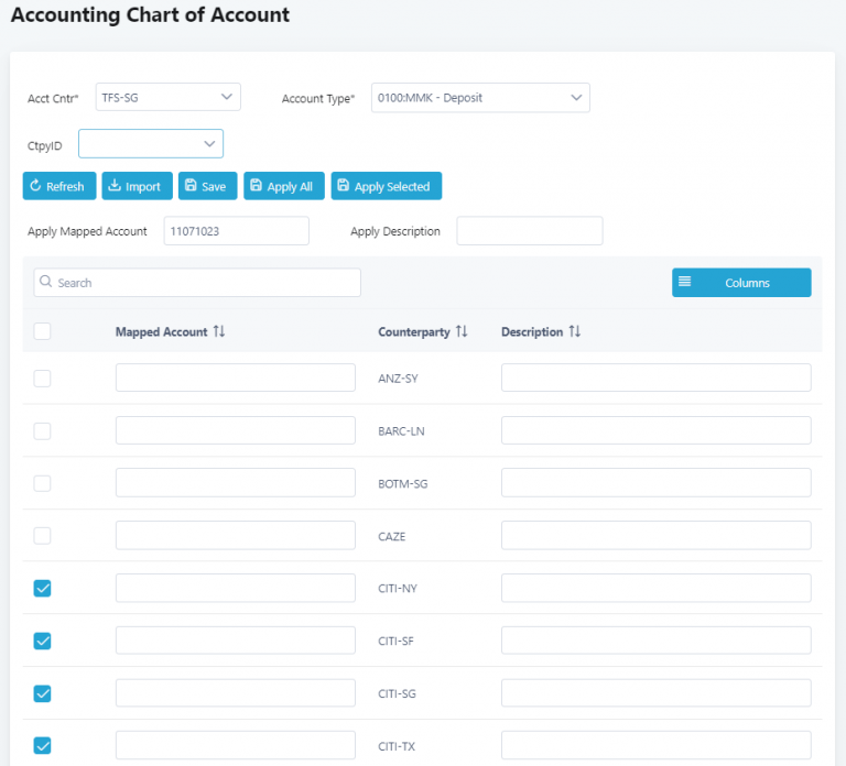 Chart of Accounting Mapping | CS Lucas