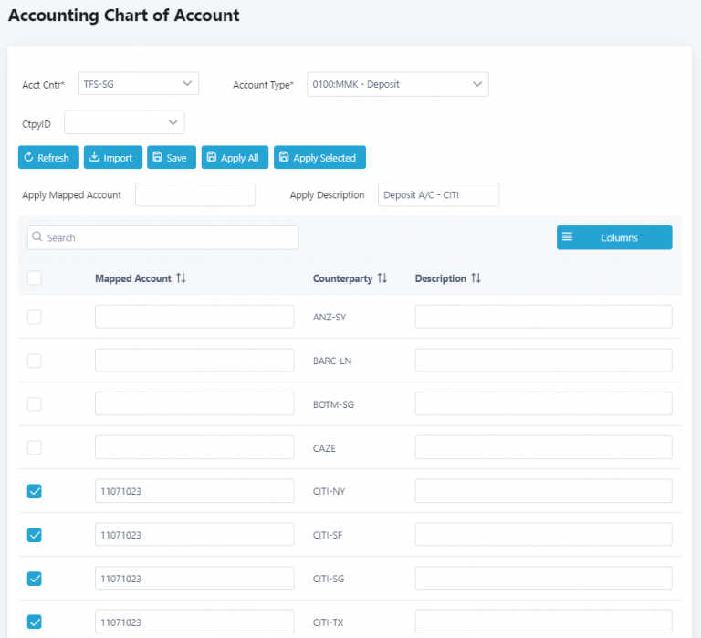 Chart of Accounting Mapping | CS Lucas