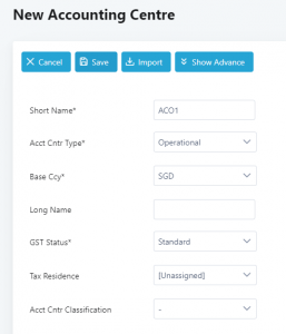 How to Set Up Entity - Accounting Centre | CS Lucas