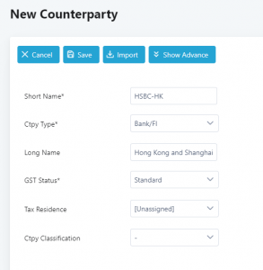 How to Set Up Entity - Counterparty | CS Lucas