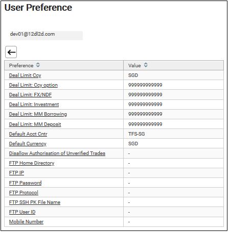 User Preference Set Up | CS Lucas